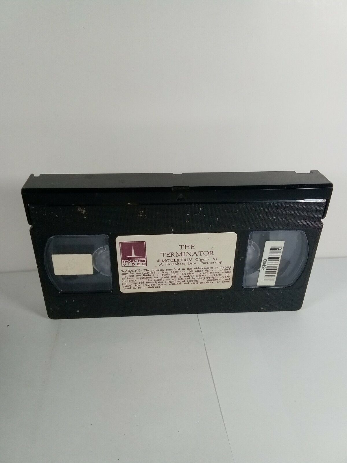 The Terminator VHS Movie TAPE Video Cult Clamshell Thorn EMI ...