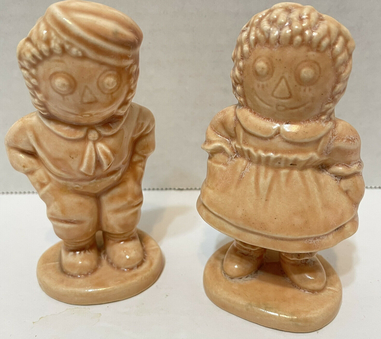 Rare Vintage Kinder Kraft Ceramic Raggedy Ann and Andy Figurines 4 in ...