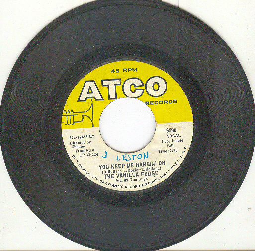 VANILLA FUDGE 45 RPM You Keep Me Hangin On - Vinyl Records