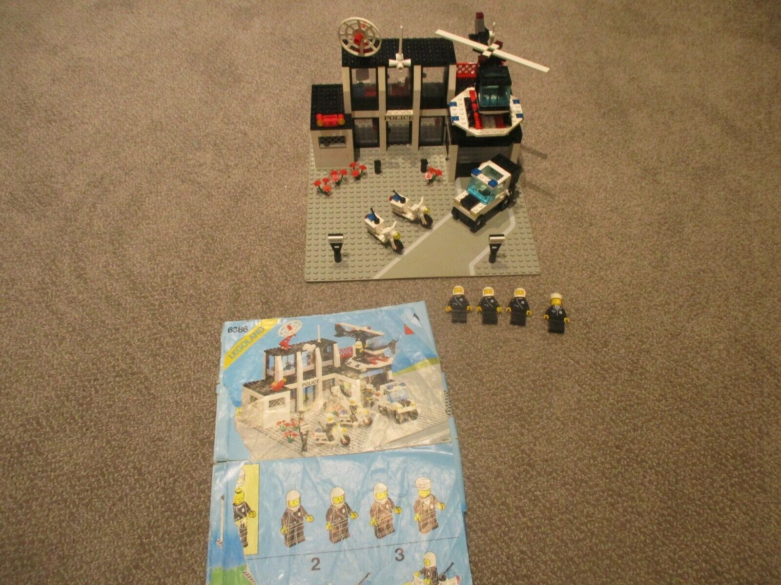 Vintage Lego #6386 police command base station legoland play set ...