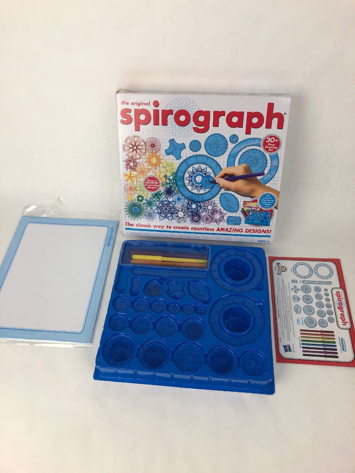 The Original Spirograph Classic Designs with 20 wheels and 8 Markers ...