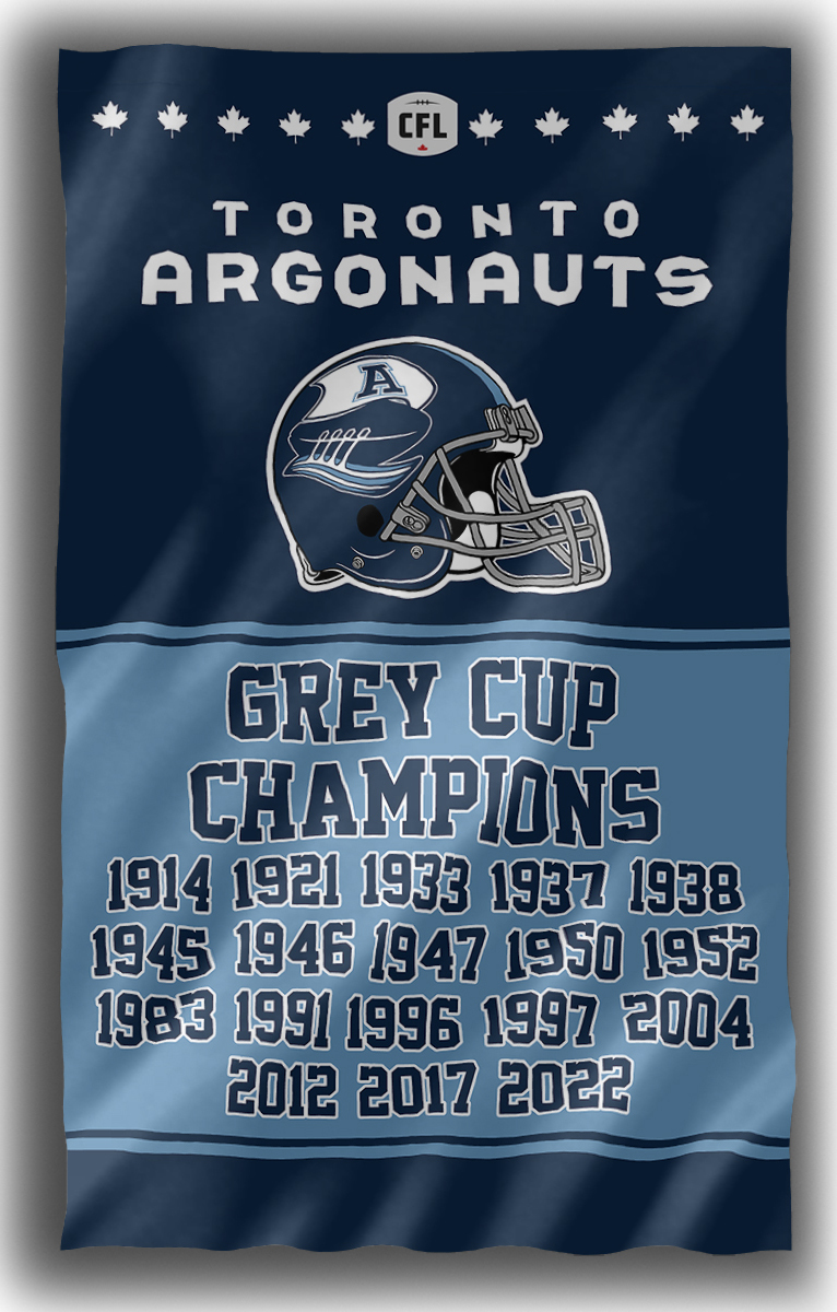 Toronto Argonauts Football Team Grey Cup Champions Flag 90x150cm 3x5ft Banner - Football-CFL
