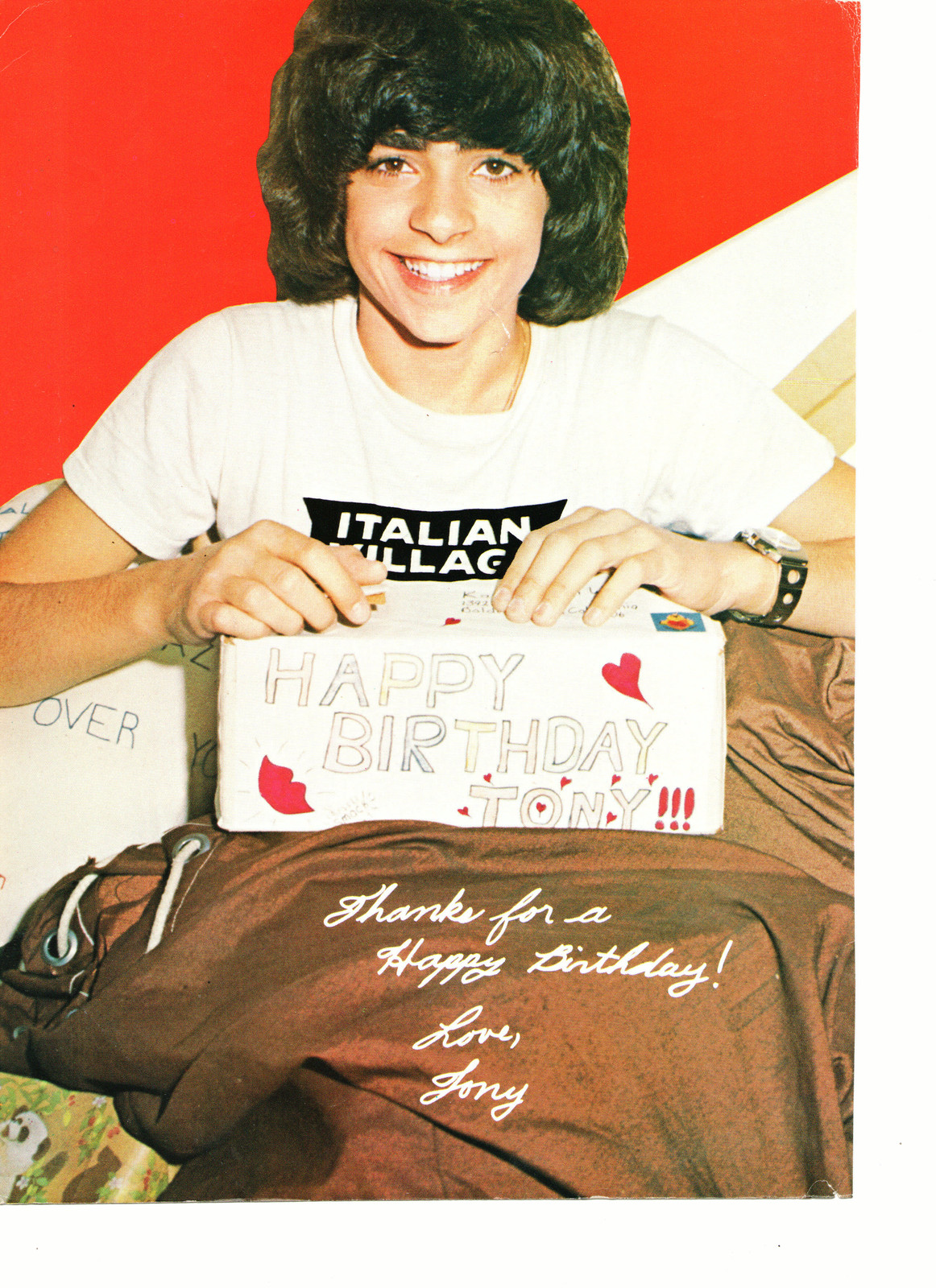 Tony Defranco teen magazine pinup clipping Happy Birthday Tony Tiger ...