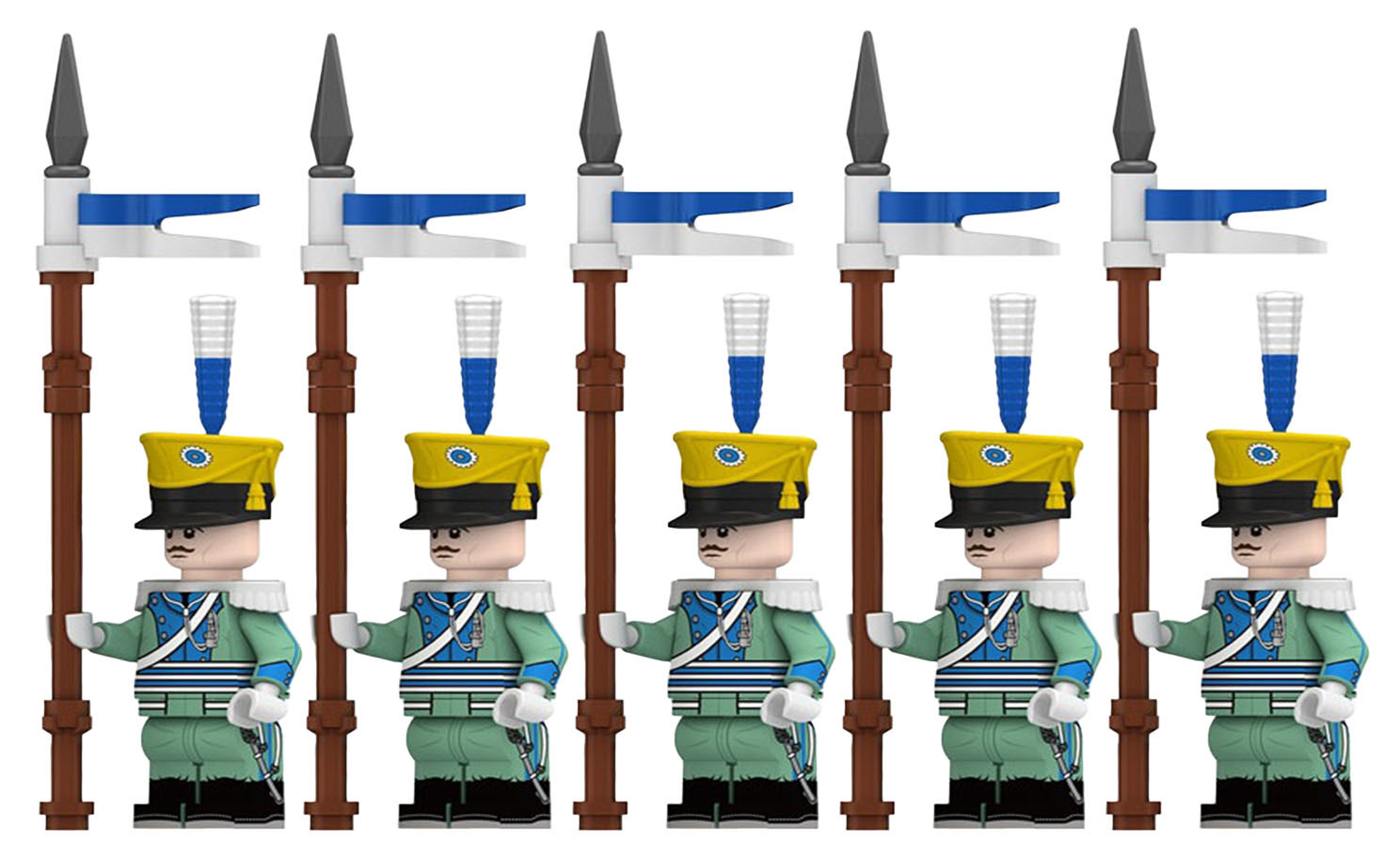 2nd Royal Bavarian Uhlans Napoleonic Wars Custom Minifigure Building ...