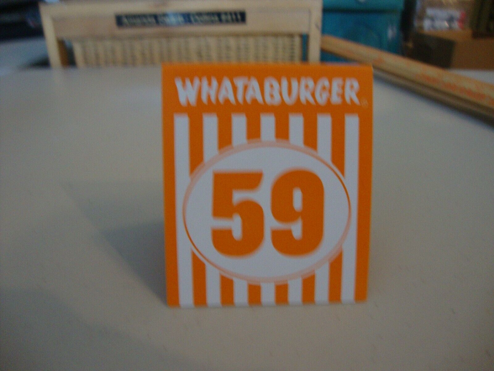 Whataburger Restaurant Tent Table Number #59 lowrider - Other Tabletop ...