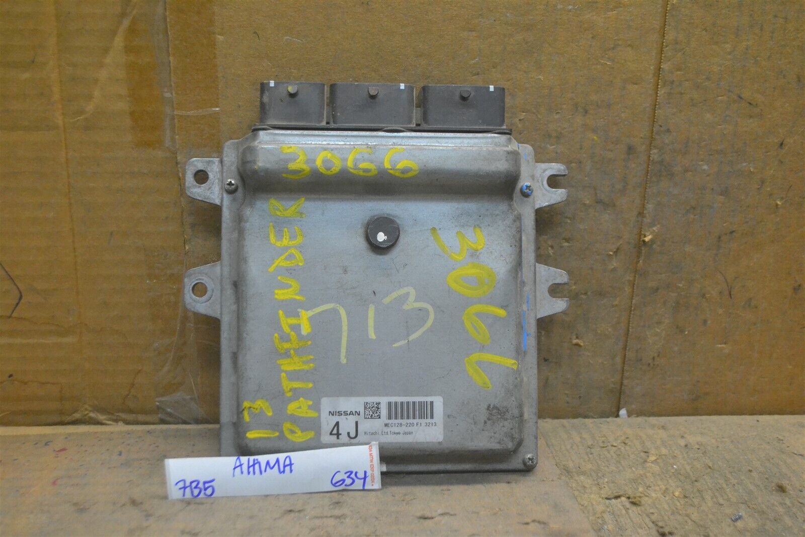 2013 Nissan Pathfinder Engine Control Unit ECU MEC128220F1 Module 634 ...