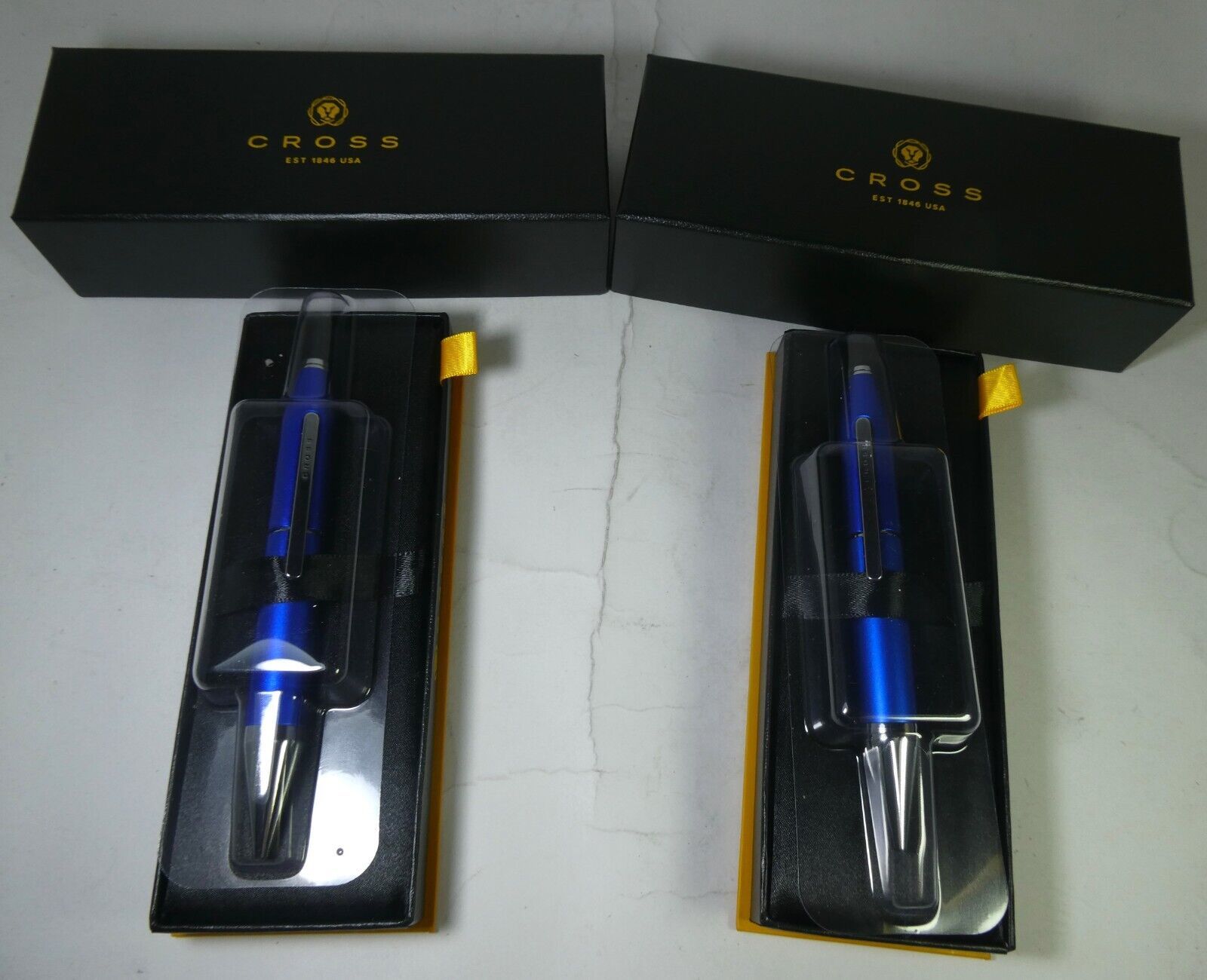 CROSS Rolling Ball Pen Stylo Roller Cobalt Blue AT0725-4 in Brand Box W ...