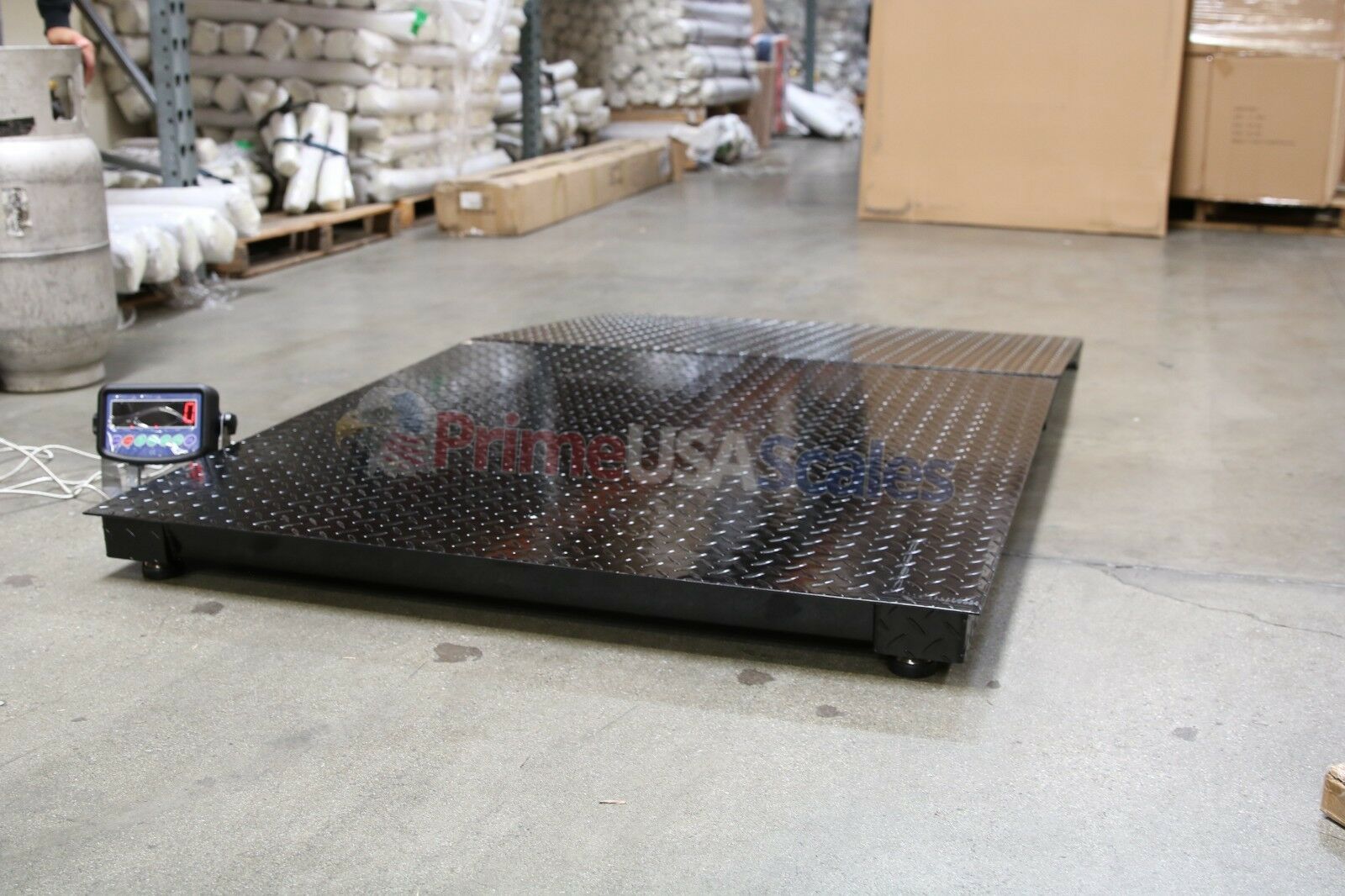 4x4 Floor pallet Scale 8,000 lb with 48" x 30" Ramp for Pallet Jack ...