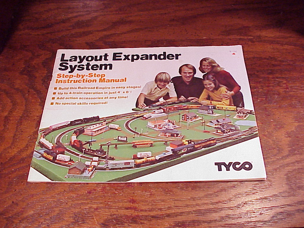 1975 Tyco Layout Expander System Instruction Manual Book, for Model ...