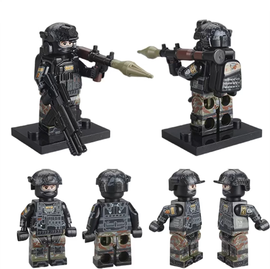 5pcs Russian Spetsnaz FSB Alpha Group Commando Minifigures Accessories ...