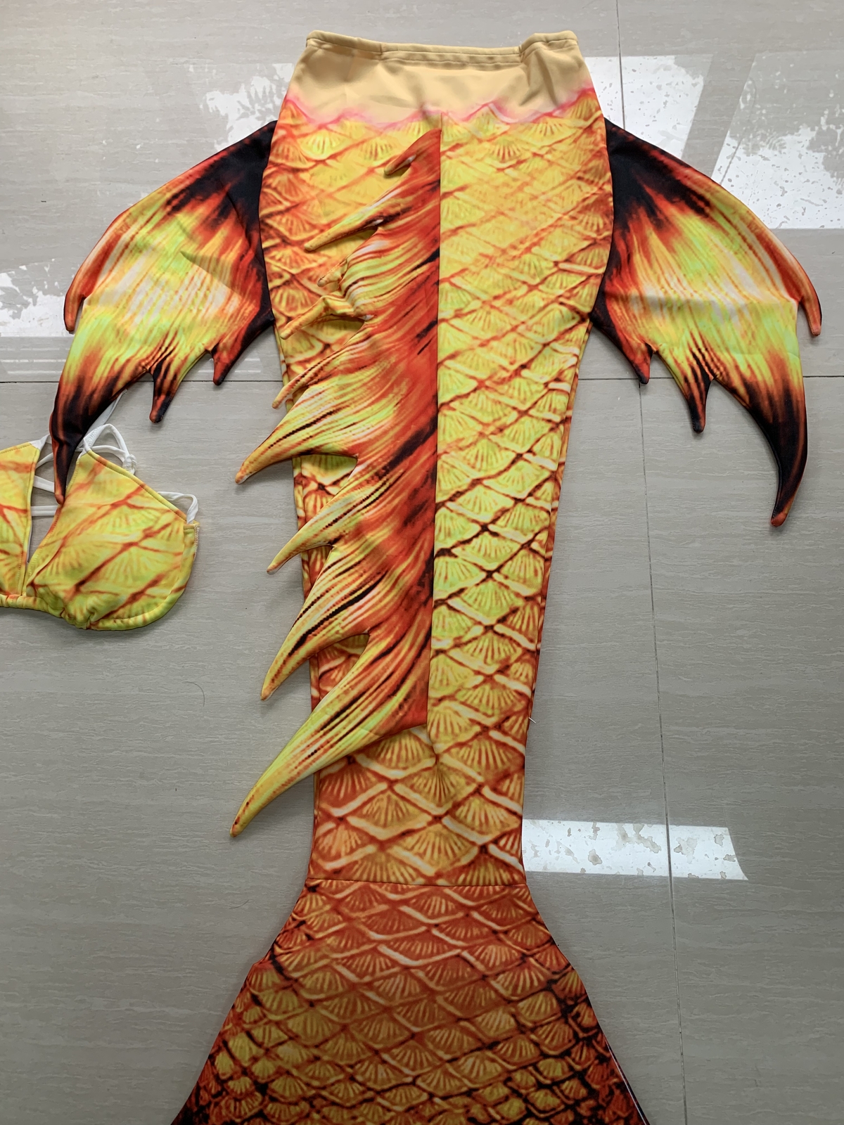 Kid Girls Adult Women Mermaid Tail With Monofin Summer Vacation Cosplay ...