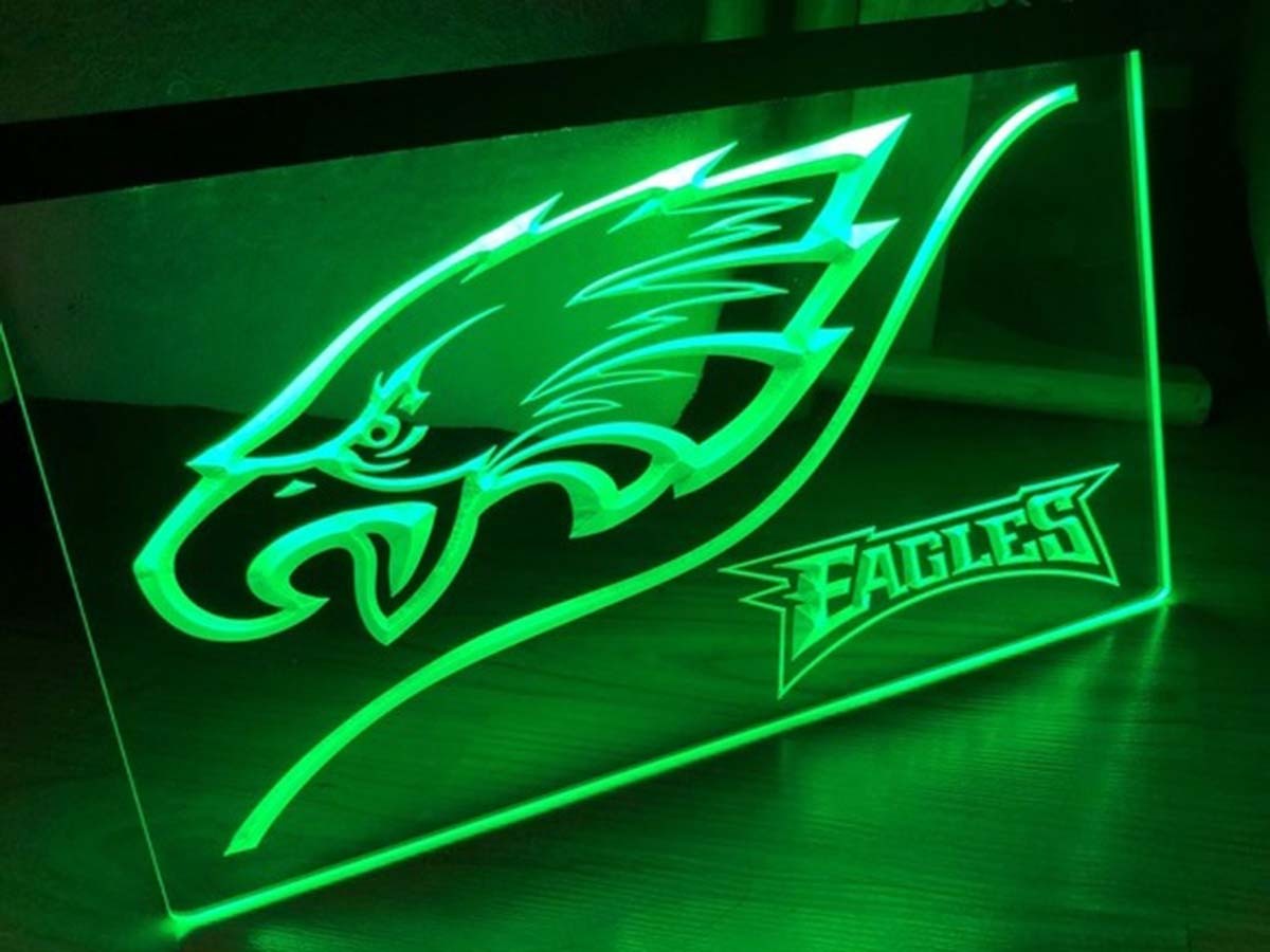 Philadelphia Eagles LED Neon Sign Home Decor Hang Signs Wall, Craft Art ...