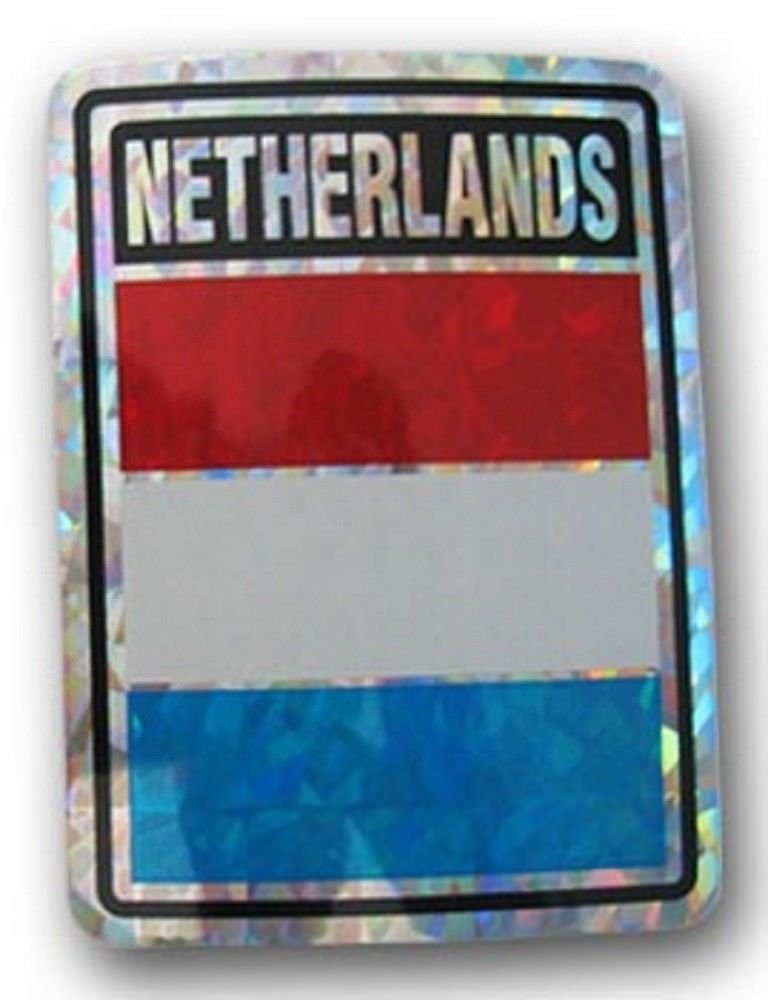 K's Novelties Netherlands Country Flag Reflective Decal Bumper Sticker ...