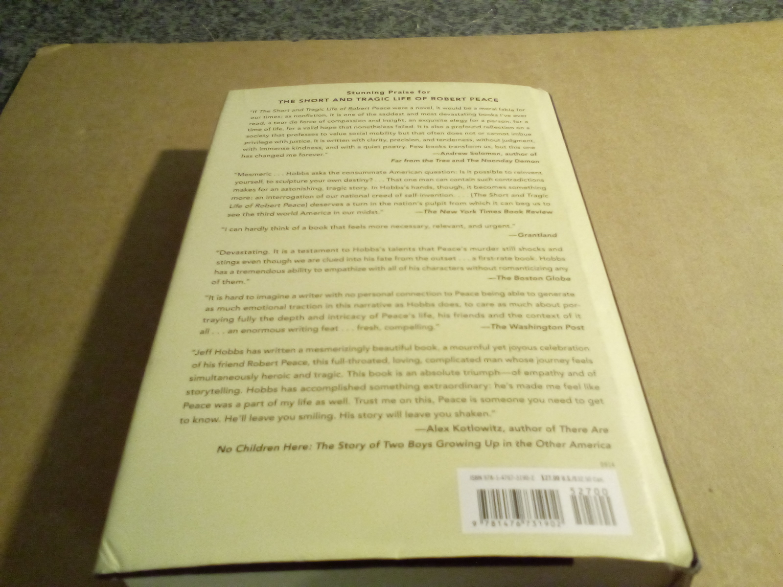 THE SHORT AND TRAGIC LIFE OF ROBERT PEACE - Books