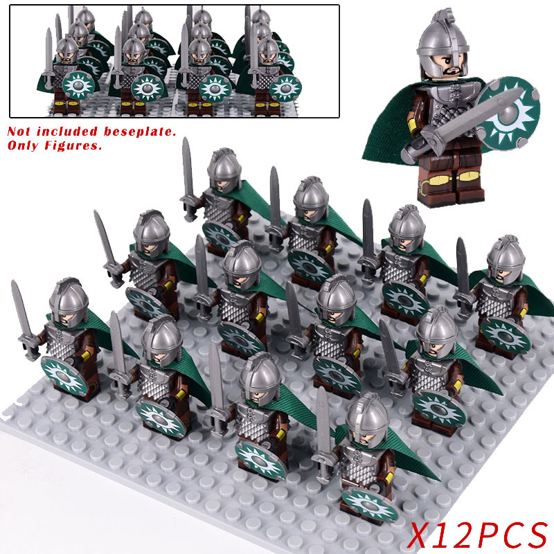 12pcs/set Rohan Royal Guards Light Sword Infantry Army Soliders ...