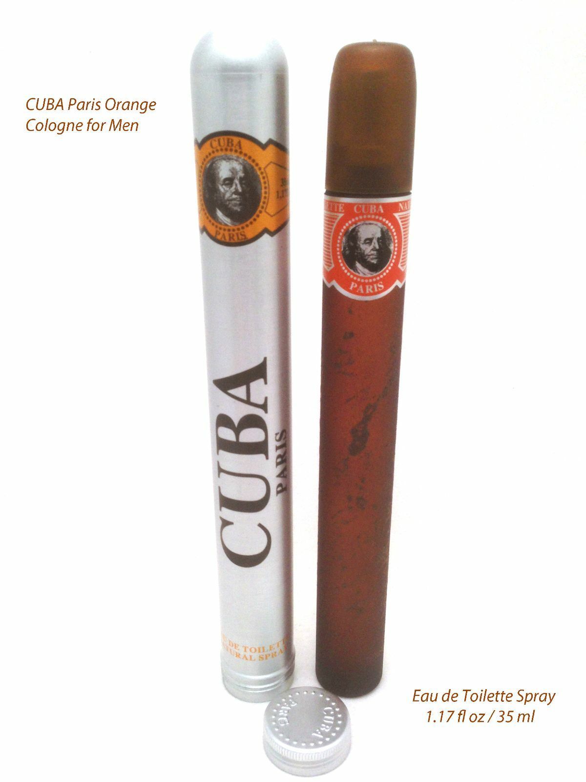 *CUBA ORANGE*Cologne for Men by Cuba Paris EDT Spray 1.17 oz New in Box ...