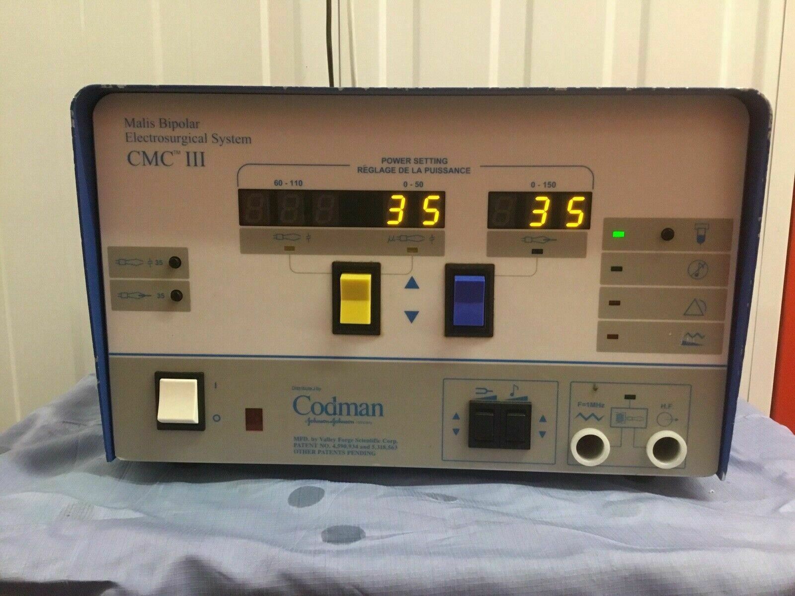 Codman Malis Bipolar Electrosurgical System CMC III with irriagation ...