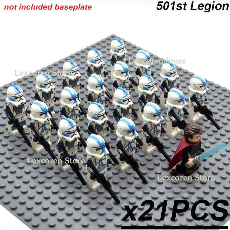 21pcs/set Star Wars 501st Legion 327th Star Corps Snowtrooper ...