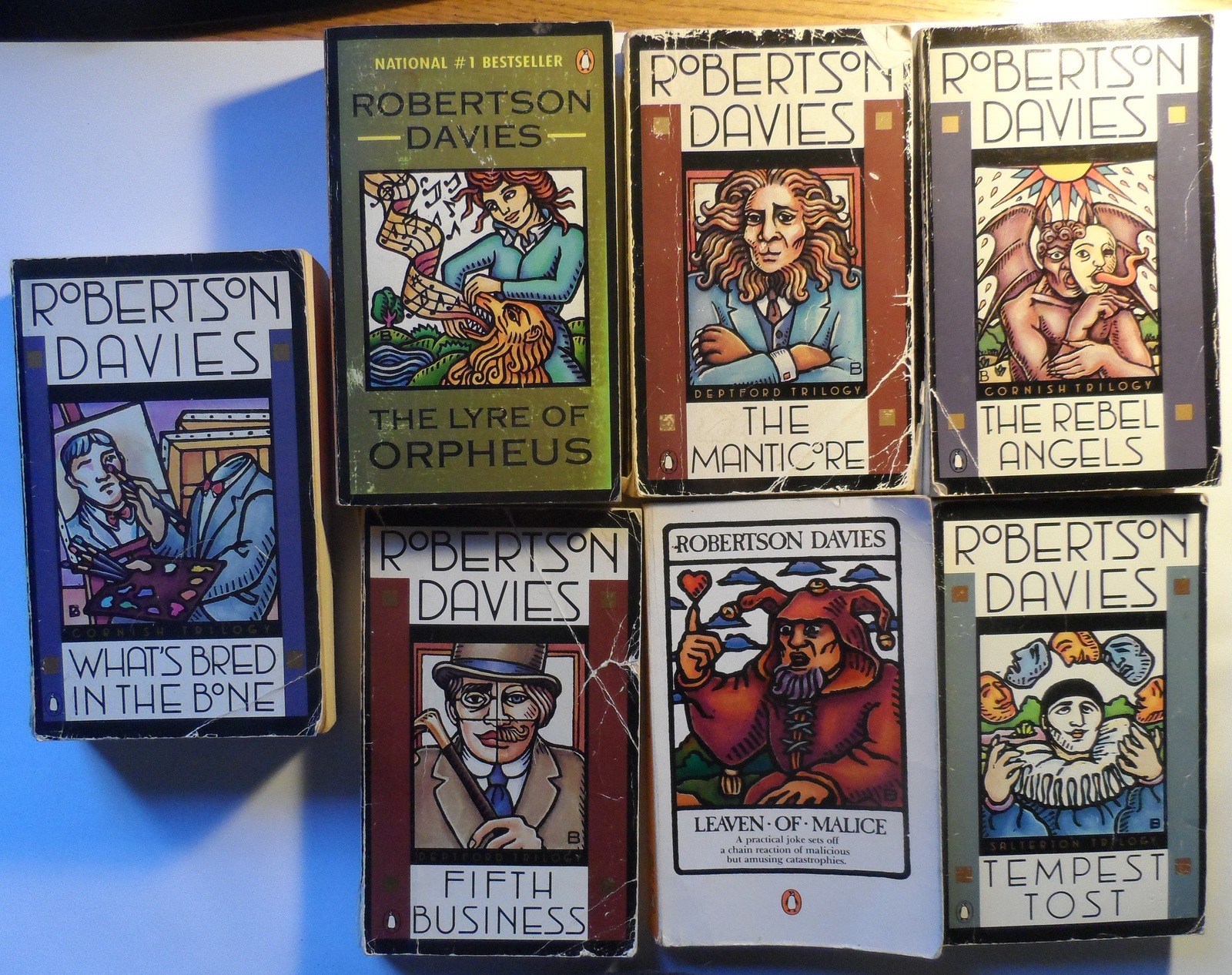 Robertson Davies Canadian Author 7 Book Collection Fifth Business ...
