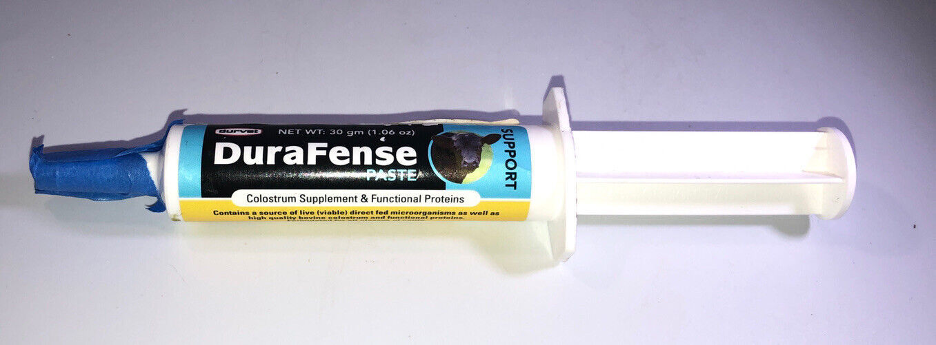 Durvet #001-0510 DuraFense Paste 30 Gram Multi Dose Syringe Livestock ...