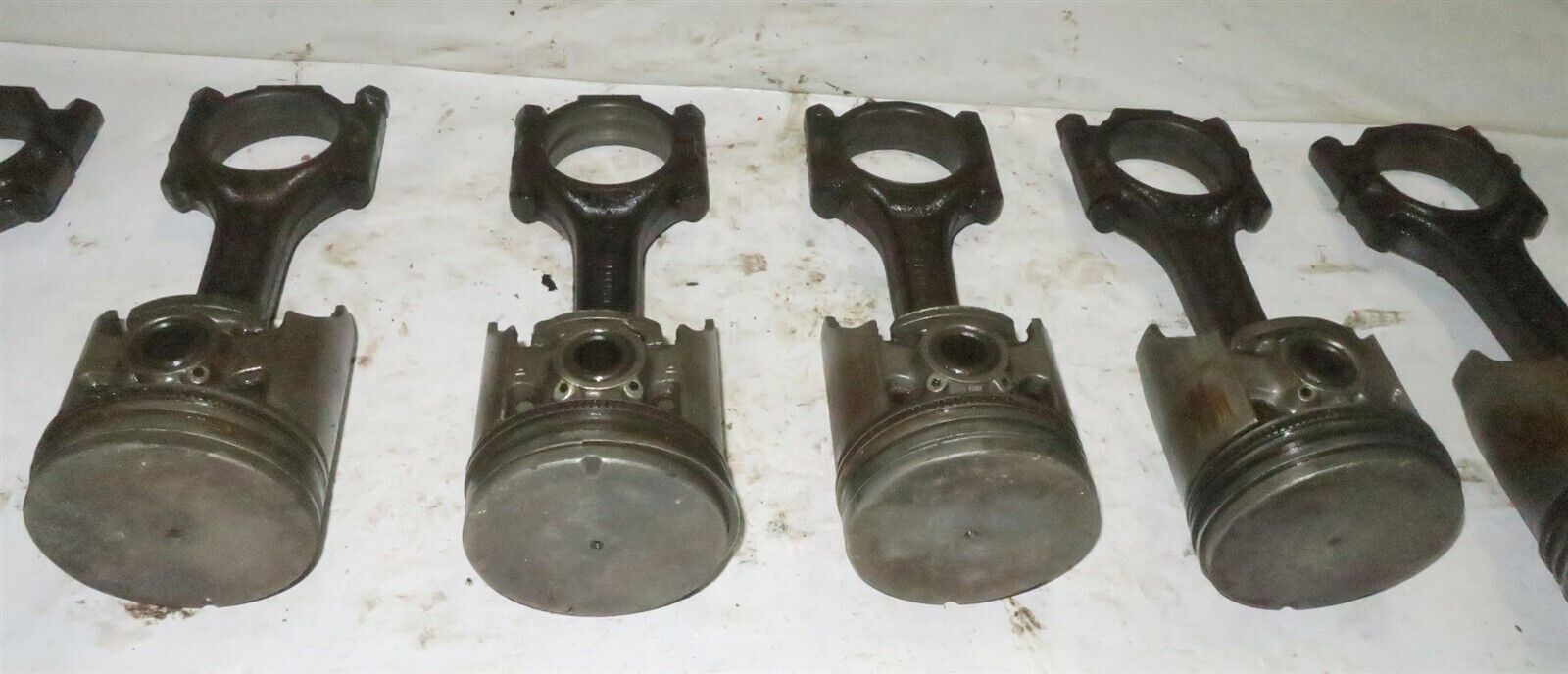 1961 Gray Marine V8-170 AMC Rambler 327 OEM Set Of Pistons & Rods ...
