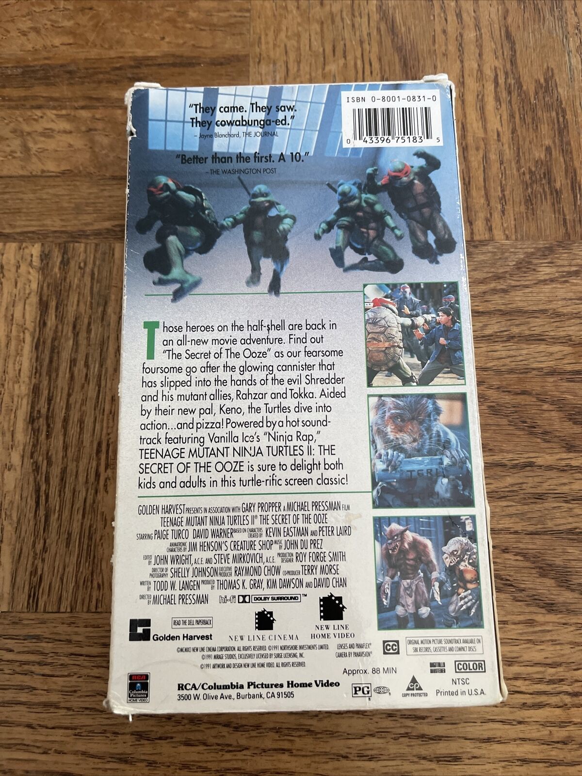 Teenage Mutant Ninja Turtles 2 VHS - VHS Tapes