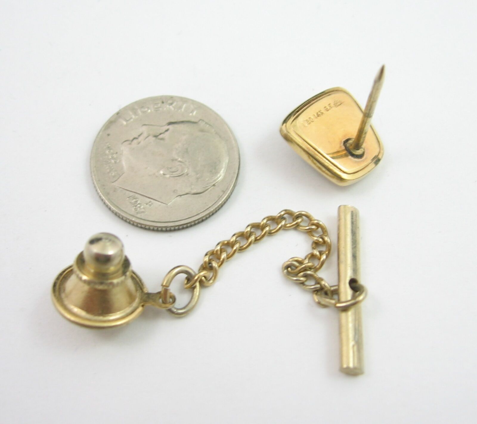 MASONIC TIE TACK Scottish RITE 32 Degrees Mason 1/20 14K Gold Filled ...