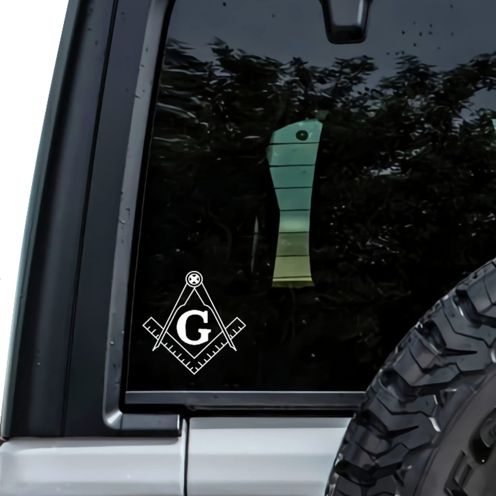 Freemason Masonic Lodge Symbol Vinyl Decal Sticker 5x5" Custom Truck ...