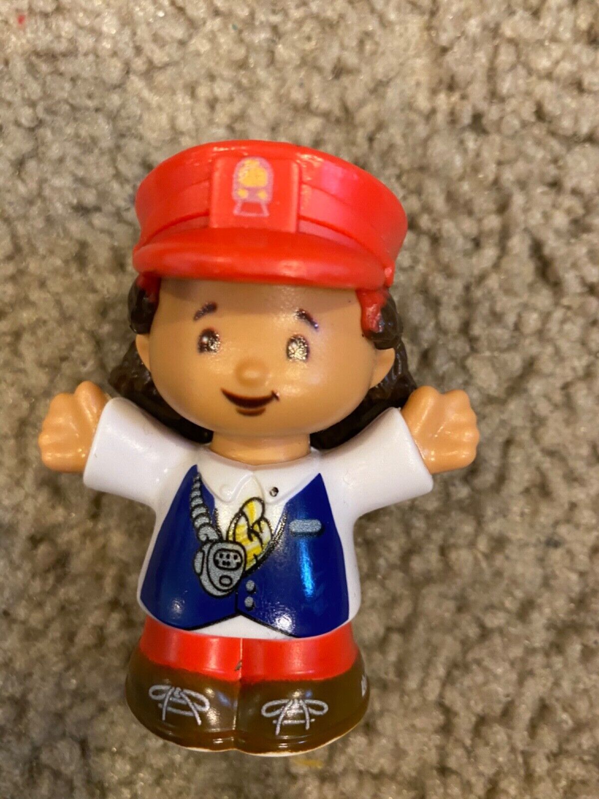 Fisher Price Little People TRAIN CONDUCTOR KATHY Friendly Passenger ...