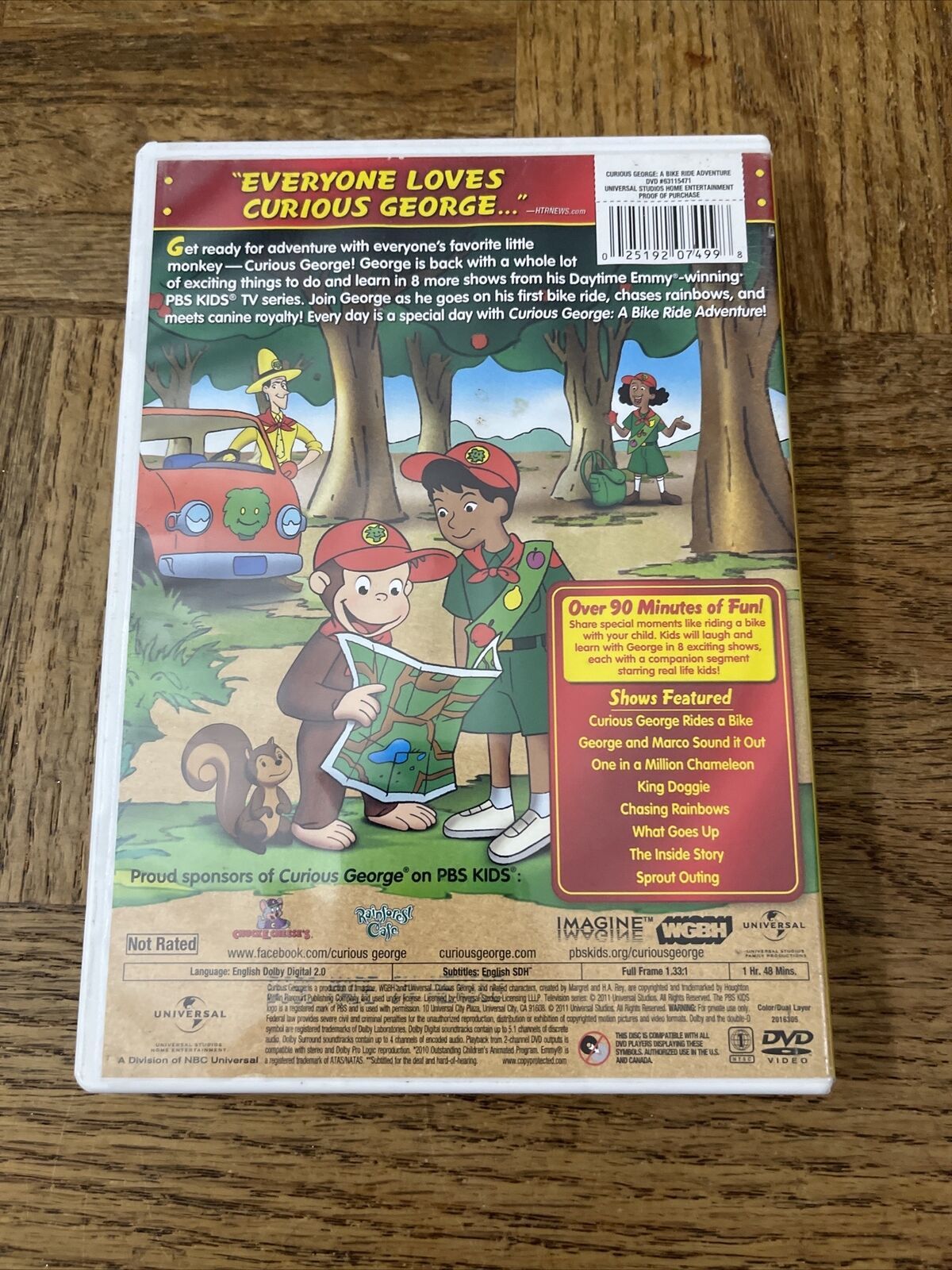 Curious George A Bike Ride Adventure DVD - DVDs & Blu-ray Discs