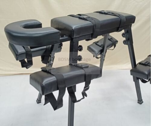 Spanking Bench Portable Bench Flogging Spanking Restraint Bench Black ...