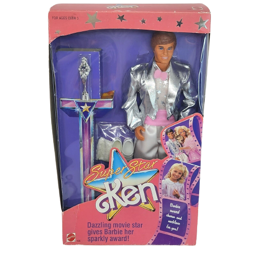 VINTAGE 1988 MATTEL SUPER STAR KEN BARBIE DOLL # 1535 ORIGINAL BOX NOS ...