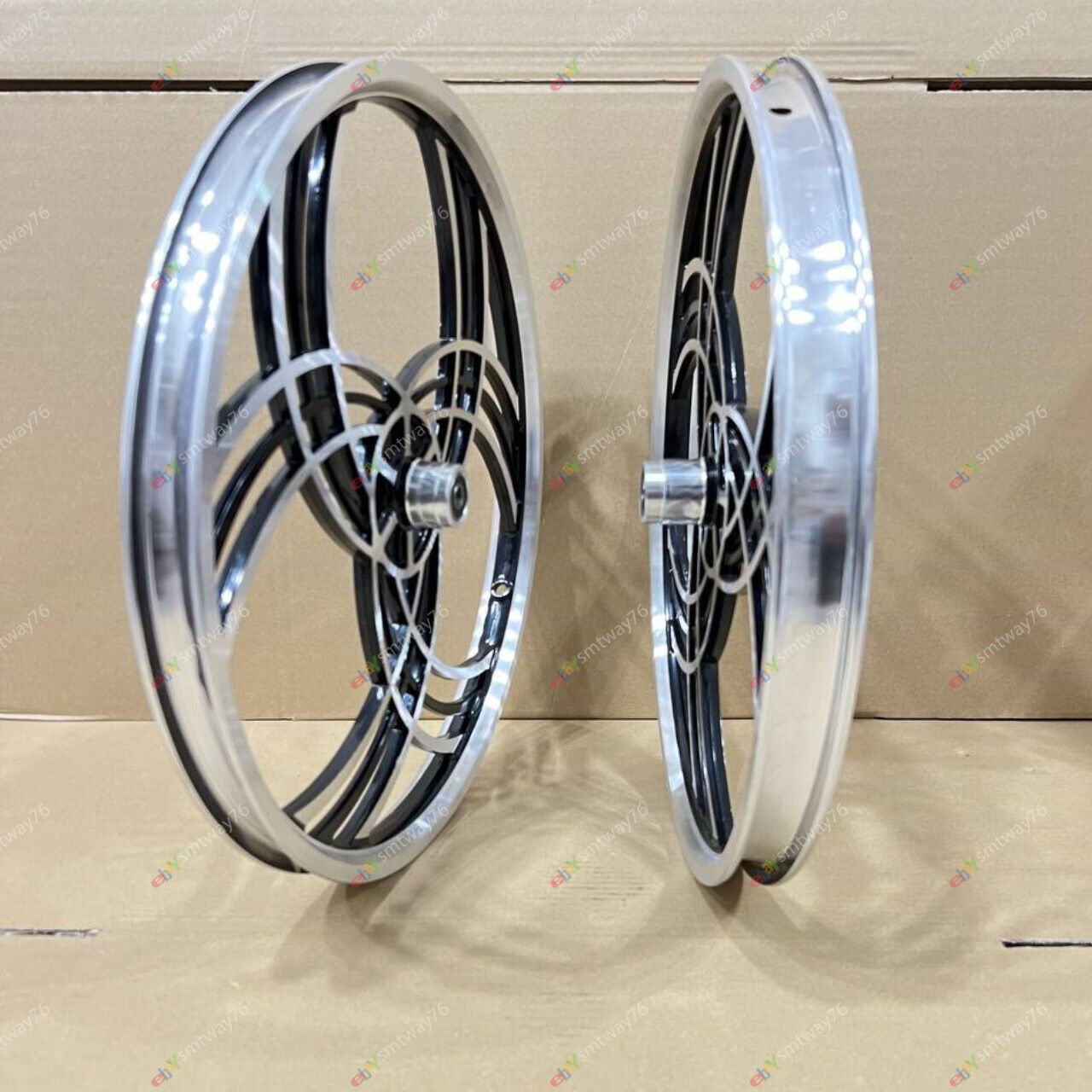 Pair of 20" Bicycle Mag Wheels Set 6 SPOKE BLACK FOR GT DYNO HARO any ...