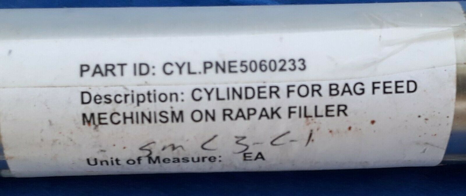 Rapak 5060233 Pneumatic Cylinder For Rapak Filler Mechanism ...