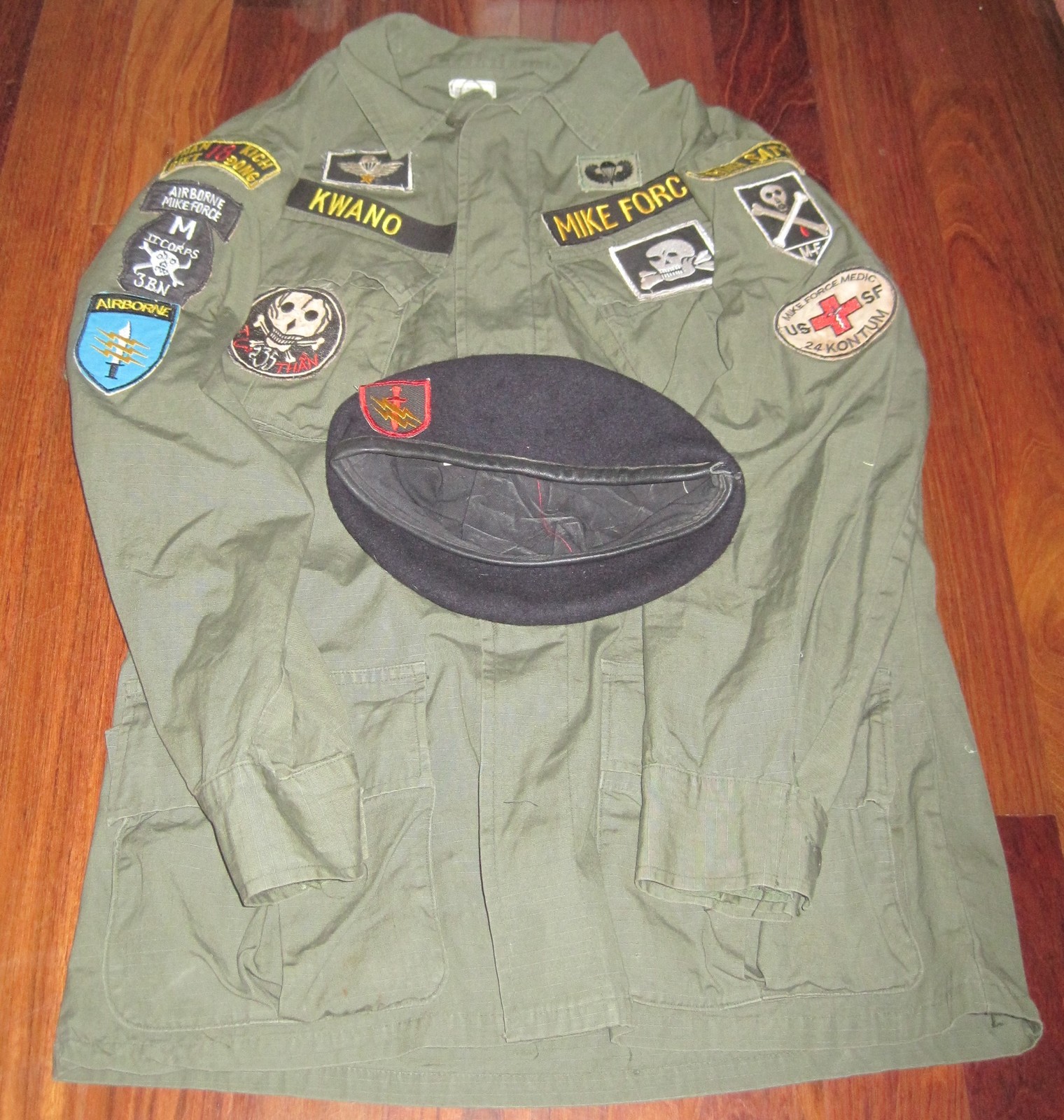 Reproduction US Army Military VIETNAM War MIKE FORCE Uniform Jungle ...