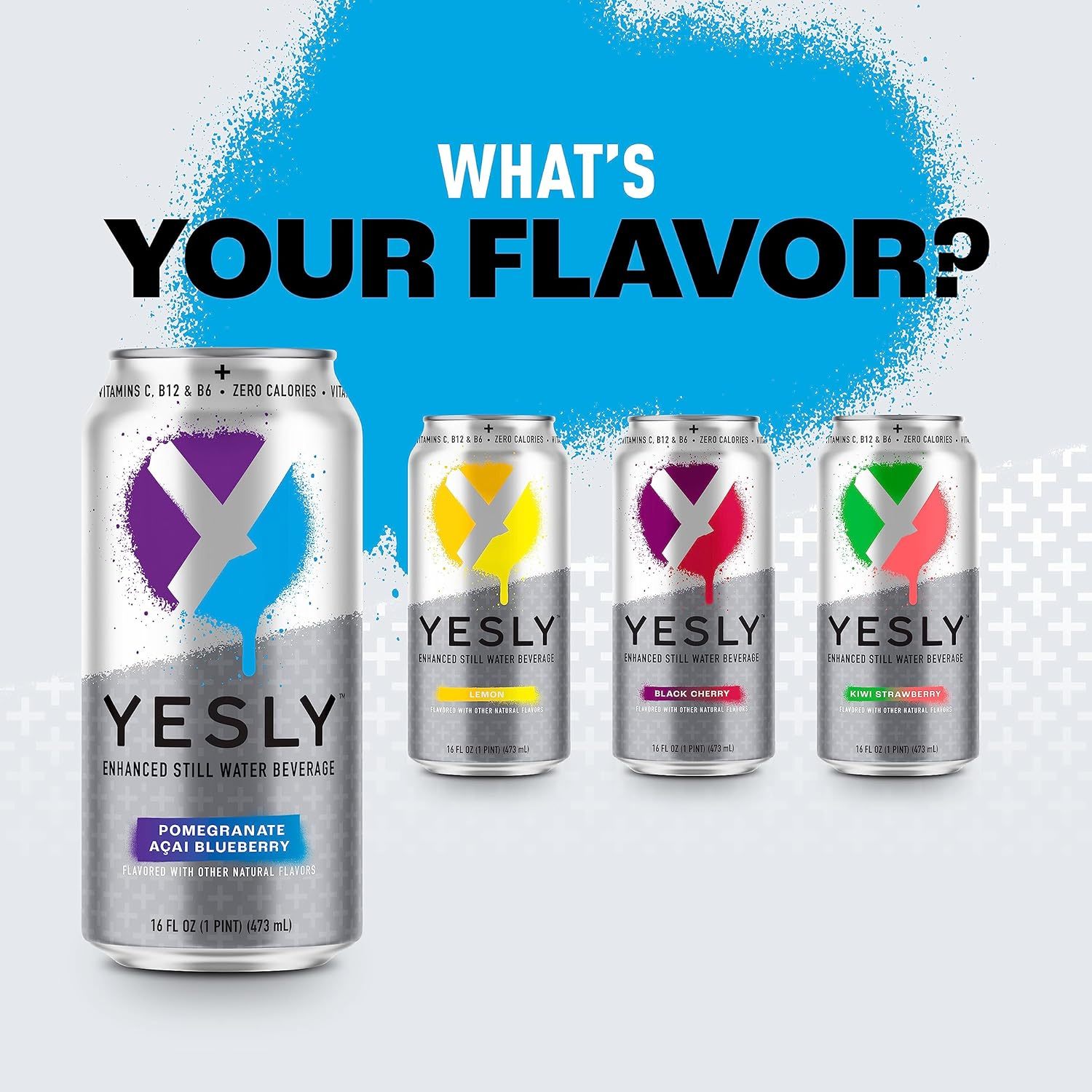Yesly Enhanced Still Water - Zero Calorie, Zero Sugar Canned Flavored ...