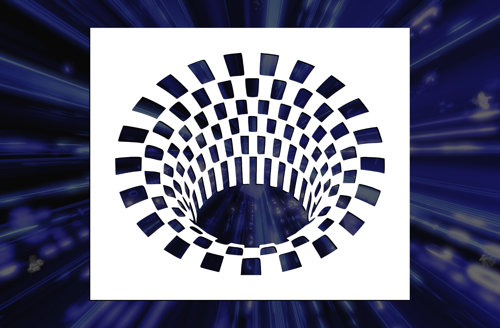 Optical Illusion Vortex Reusable Stencil (Many Sizes) - Stencils ...