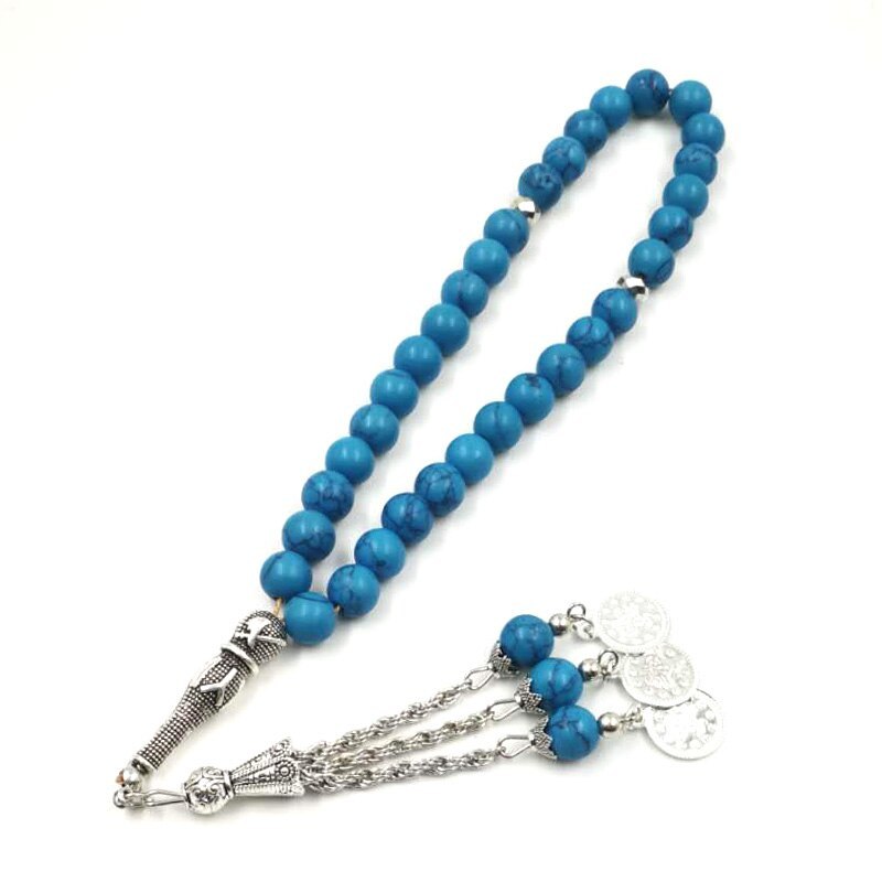 Man's Misbaha Fayrouz stone tasbeeh Turquois Sabh Many Types of Tasbih ...