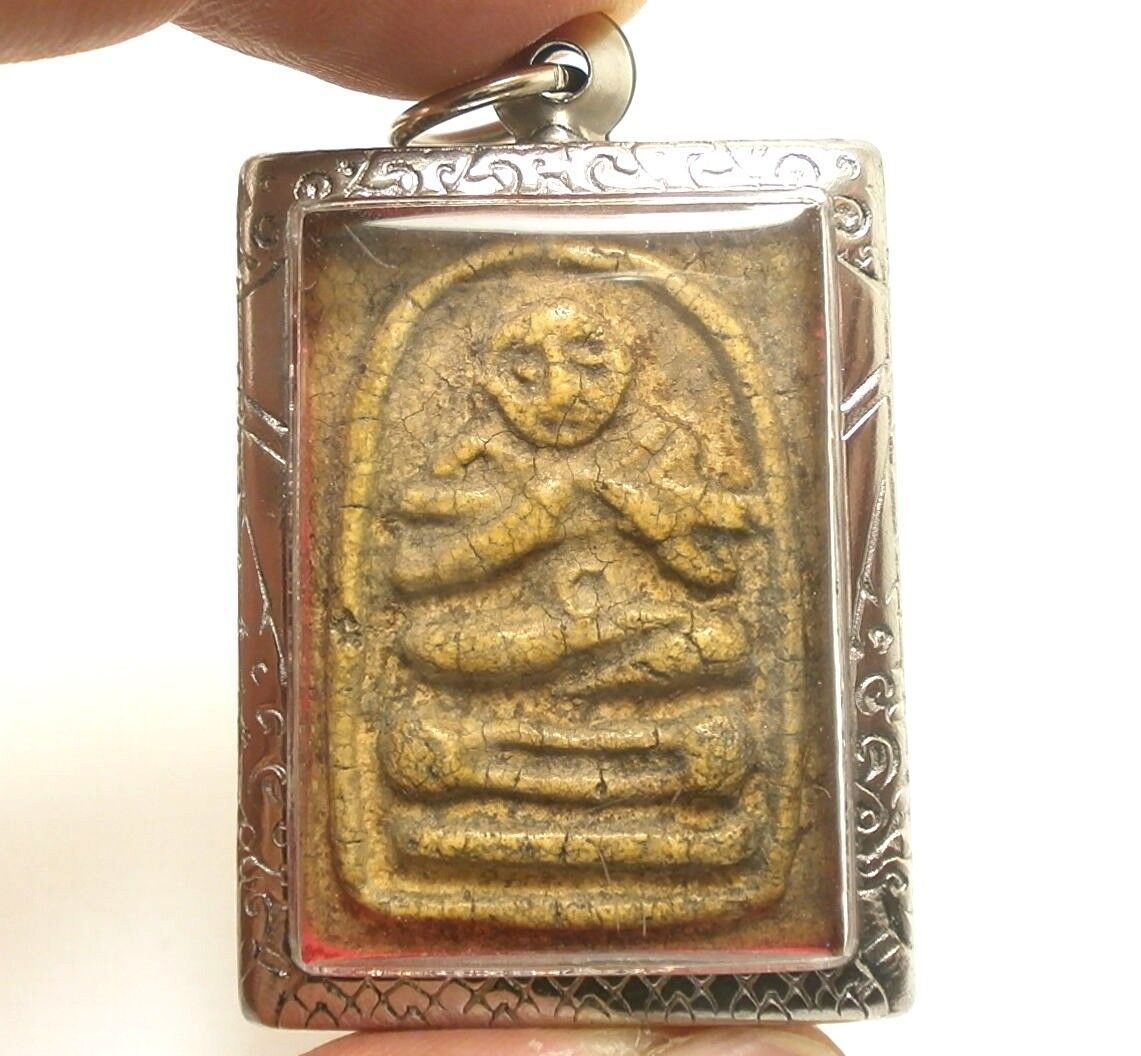THAI POWERFUL REAL MANTRA AMULET PENDANT 1954 PHRA SOMDEJ TOH WAT ...