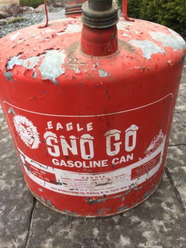 VTG EAGLE SNO GO Gas Can With Nozzle Snowmobile 509, 6 Gallon 3 1/2 ...