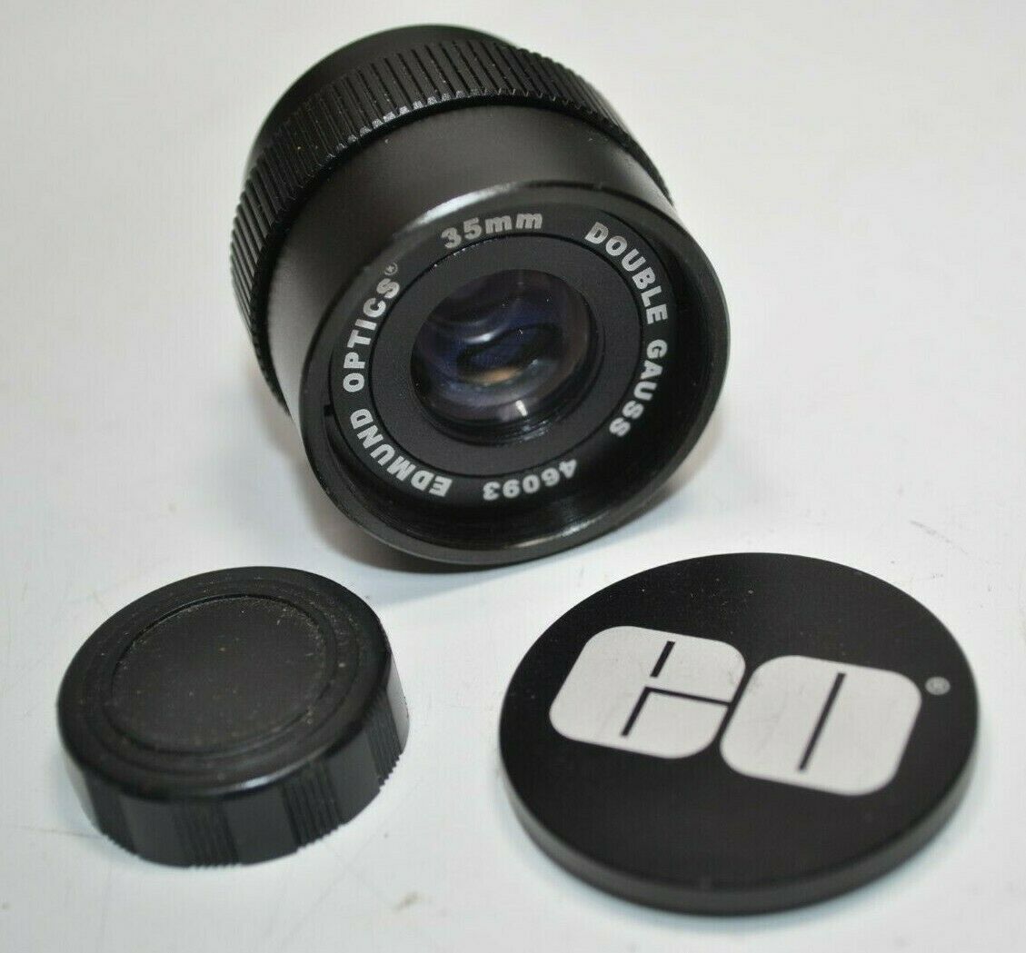 Edmund Optics 46093 Double Gauss C-Mount Macro Lens 35mm f/4 with Caps ...