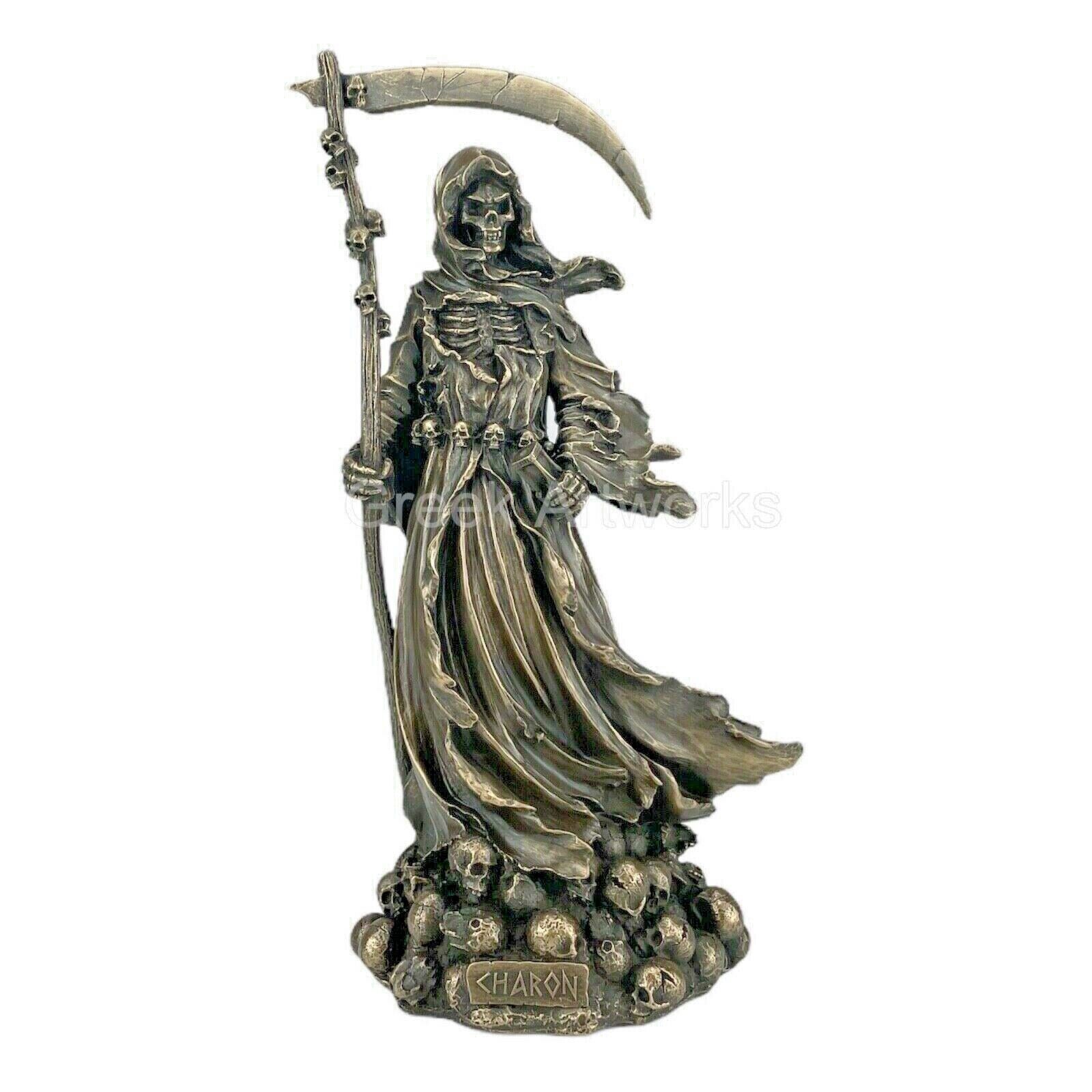 Charon with Scythe Ferryman of Hades Underworld Statue Sculpture Bronze ...