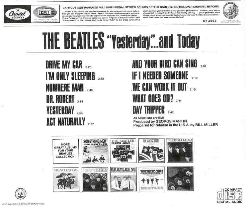 The Beatles - Yesterday and Today ( Trunk Cover ) ( Capitol's Full ...