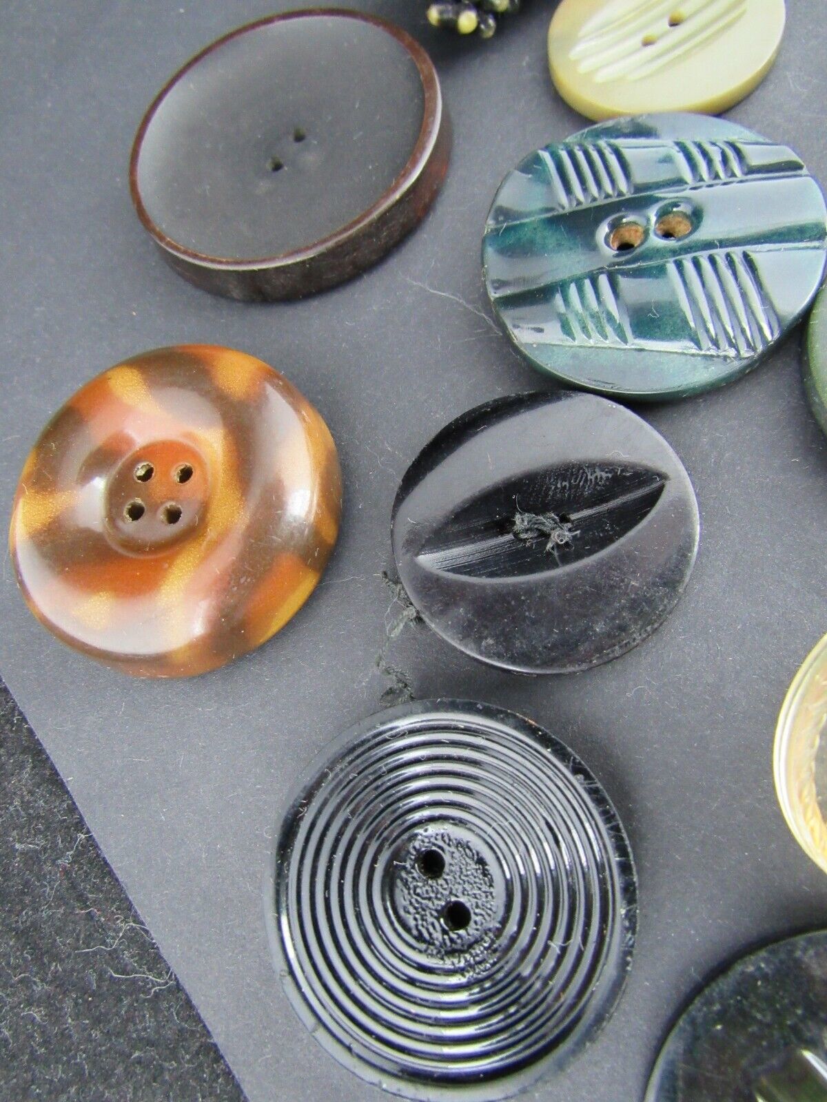 vintage antique button collection BAKELITE 1940's 1950's 1960's - Bakelite