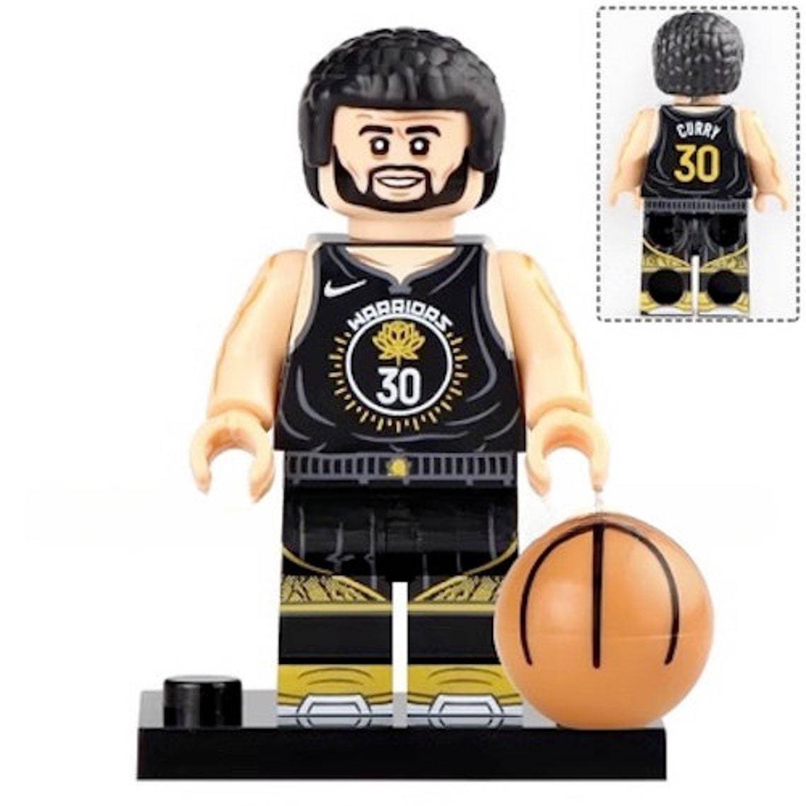 Basketball NBA Player Stephen Curry Minifigures Accessories - Building ...