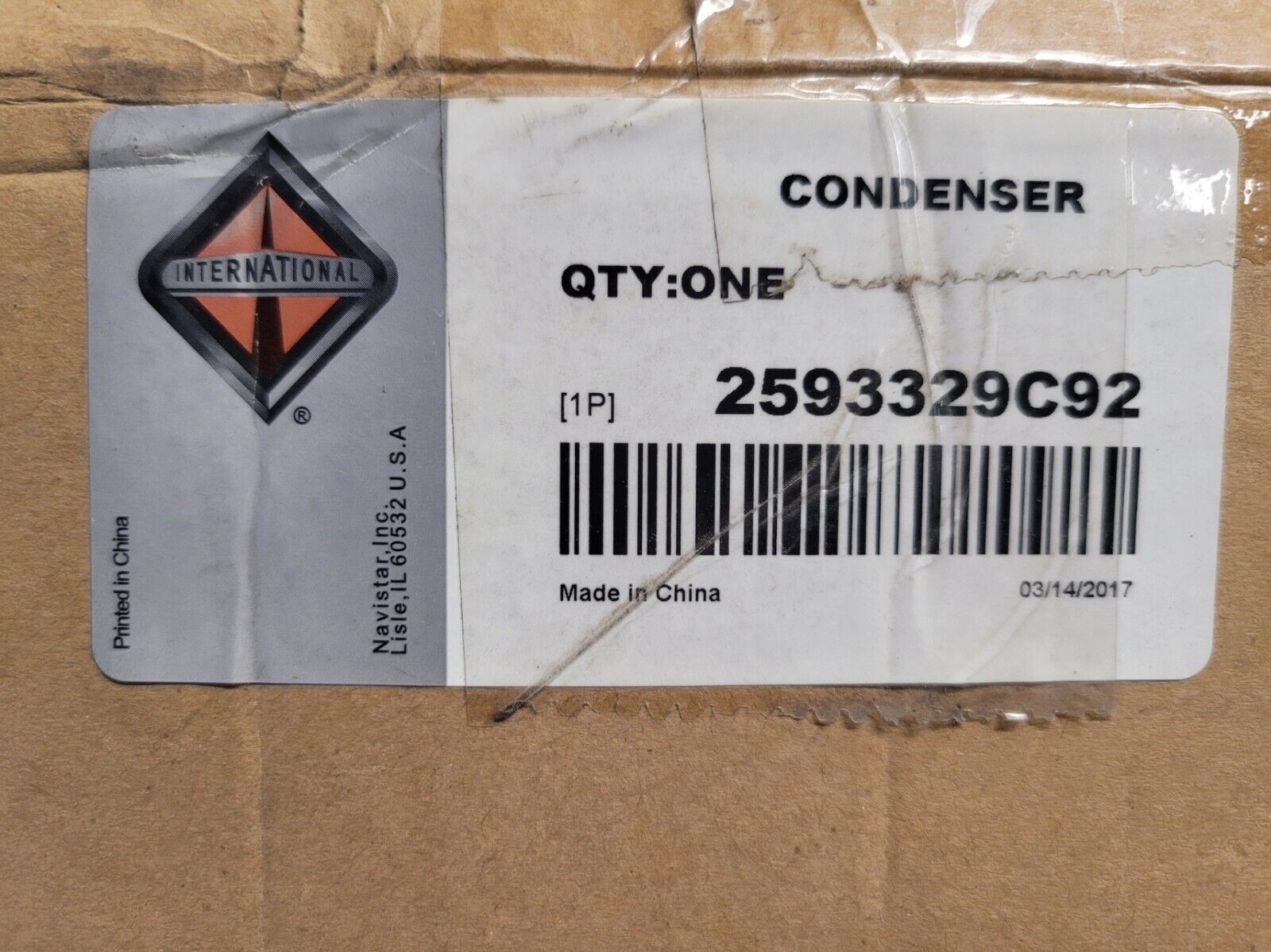 Genuine International Navistar AC CONDENSR,CONDENSER ASSEMBLY ...