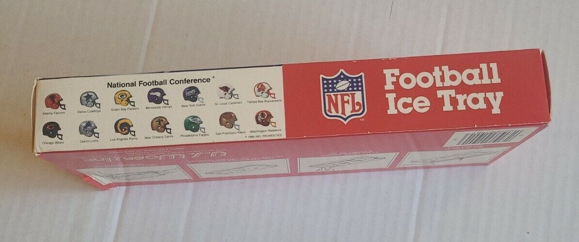 NFL FOOTBALL ICE TRAY w/Box (Makes 8 Football Shaped Ice Cubes ...