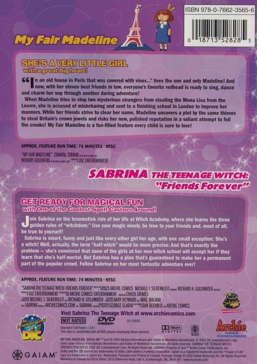 My Fair Madeline / Sabrina the Teenage Witch - Friends Forever (DVD ...