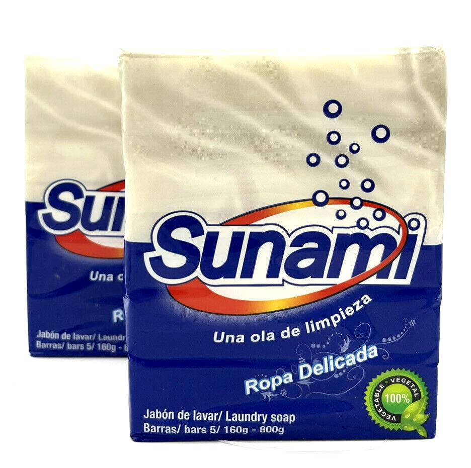 10 JABON DE CUABA SUNAMI SOAP ROPA DELICADA 2 New Packs - Body Soaps