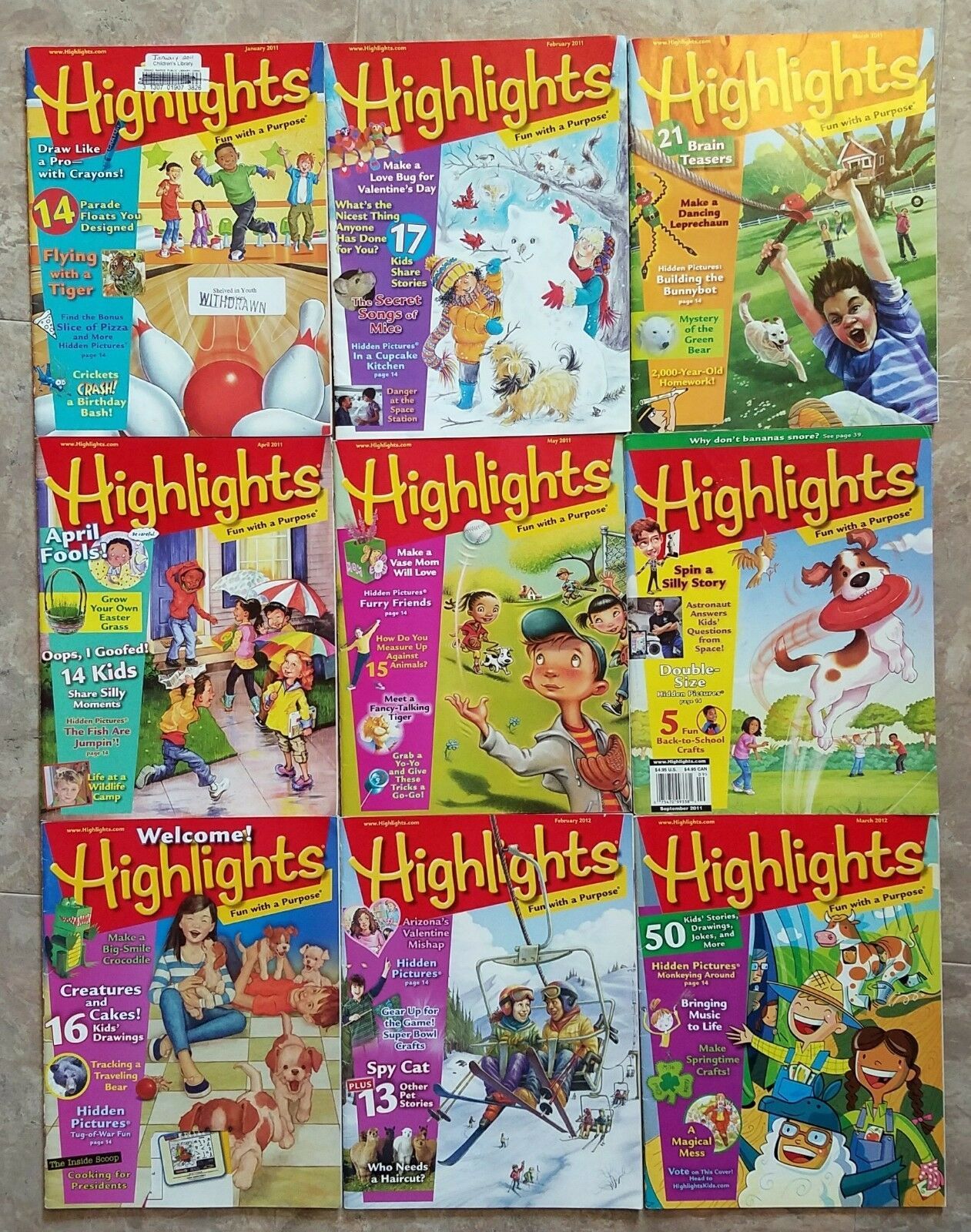 Lot of 81 Highlights Kids Magazine Teacher Library School Home ...